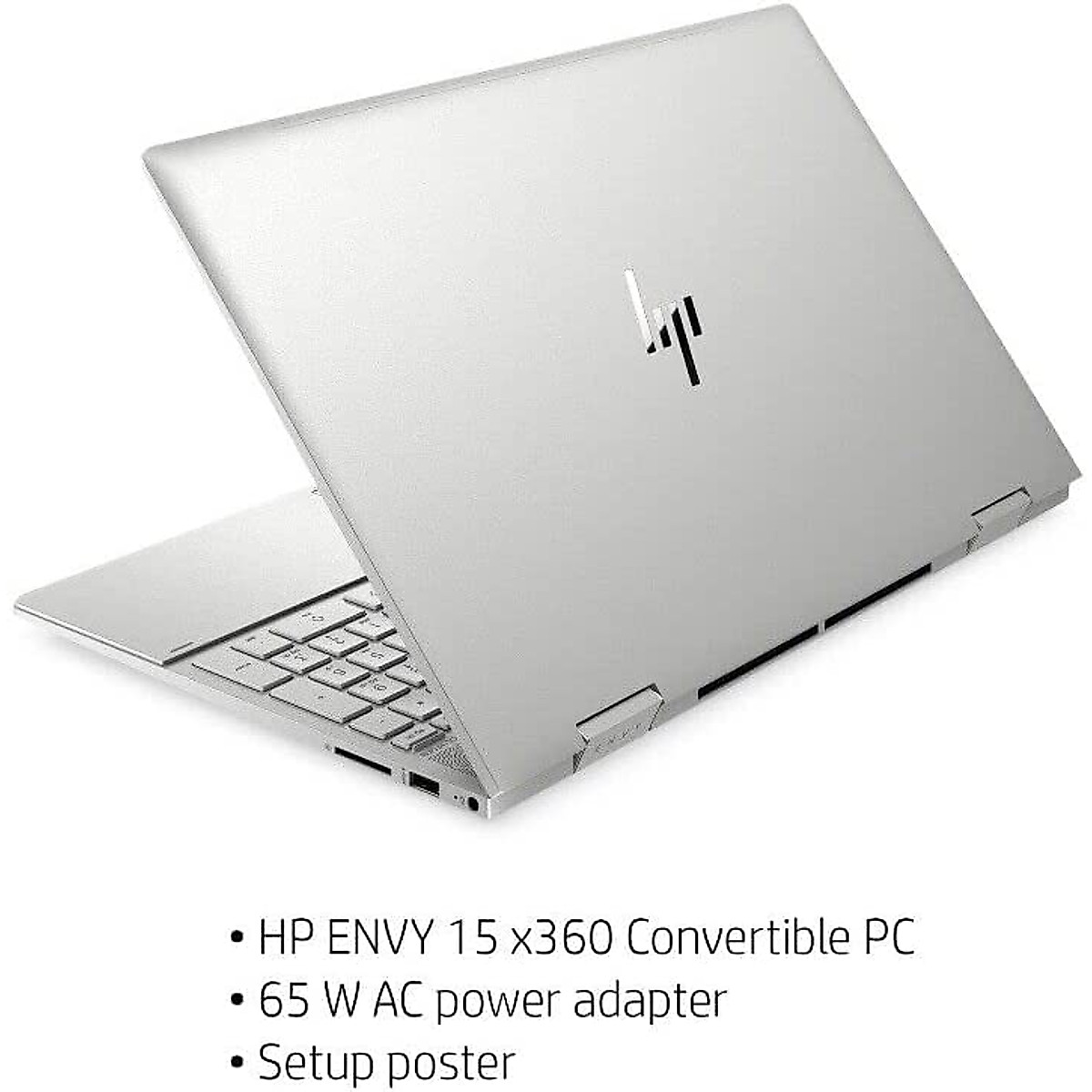 HP Envy x360 2-in-1 15.6" Touchscreen Laptop, Intel Core i5-1135G7, Intel Iris Xe Graphics, 16GB DDR4 RAM, 512GB PCIE SSD, Backlit Keyboard, Fingerprint, Stylus Pen, Win 11 Home, Silver