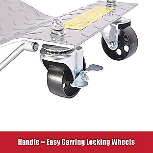 2 Pack Wheel Dolly Set, Car Tire Dolly – 3,000 lbs Pound Total Capacity Stake Dollies for Tow or Vehicle Storage