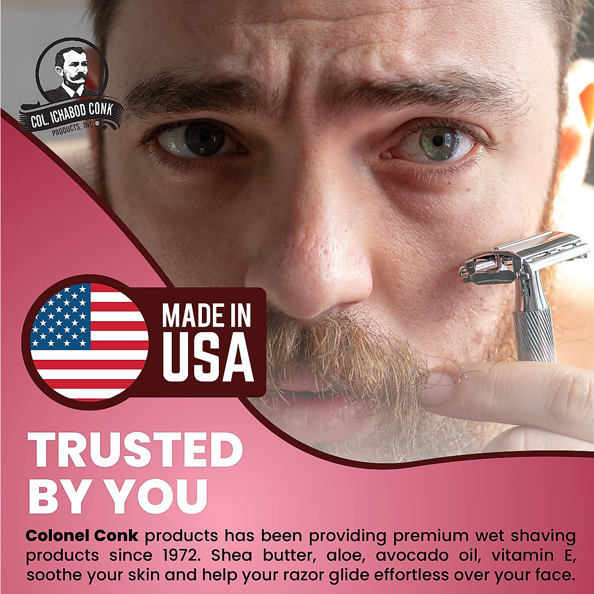 COL CONK BAY RUM SUPER BAR SHAVE SOAP