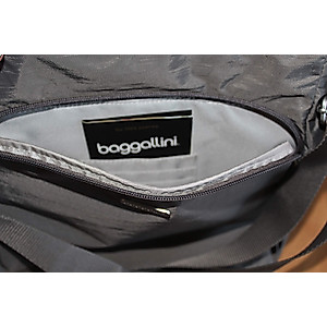 Baggallini Gray Shoulder Hand Bag Purse Handbag Nylon, Medium