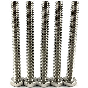 20 Pieces 1/4"-20 X 2-1/2 Hex Head Bolt SS 316