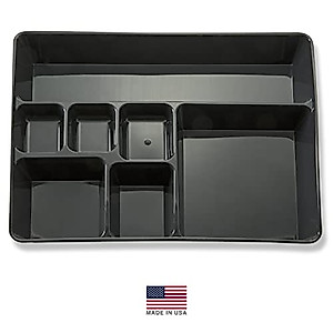 Officemate OIC, Achieva 30% Post Consumer Plastic Recycled Deep Drawer Tray, 15-1/8 X 11-1/2 X 2-1/4 in, Black