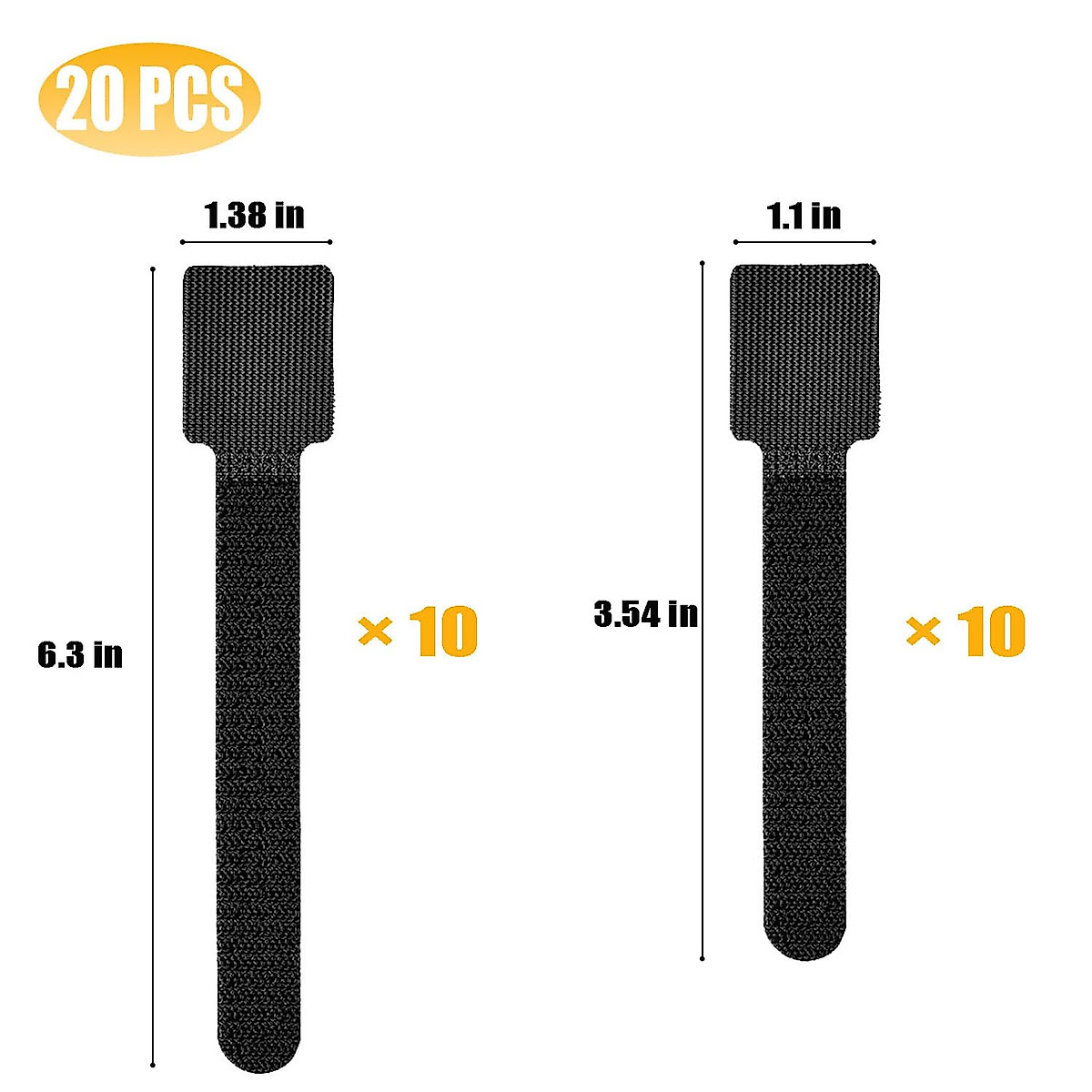 20 PCS Cord Organizer for Appliances, Cable Organizer Cord Holder for Small Kitchen Appliances, Kitchenaid Stand Mixer Air Fryer Coffee Maker Pressure Cooker (Black)