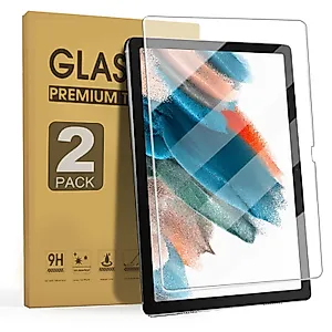 ZenRich 2 Pack Anti Glare Tempered Glass Screen Protector for Samsung Galaxy Tab A8 10.5 Inch (SM-X200/X205/X207) with 9H Hardness/Bubble Free/Anti-Scratch/High Touch Sensitivity