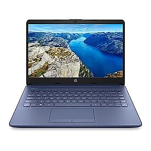 HP Stream 14" Laptop, Intel Celeron N4120 Quad-Core Processor, 4GB RAM, 64GB eMMC, WiFi, Bluetooth, HDMI, Webcam, USB Type-A&C, Windows 11 S, GM Accessory - Blue