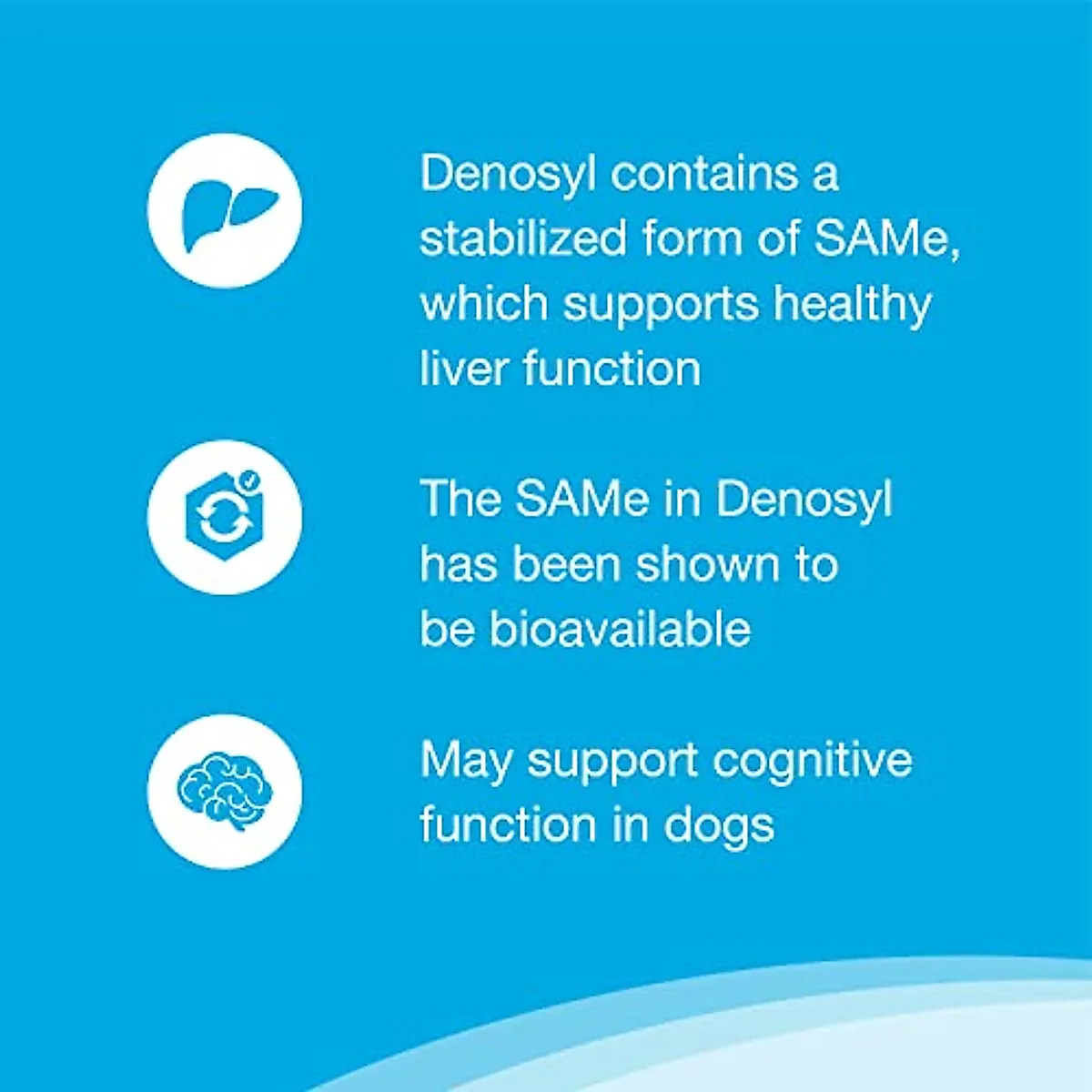 Nutramax Denosyl Liver and Brain Health Supplement for Medium Dogs - With S-Adenosylmethionine (SAMe), 30 Tablets