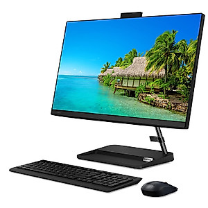 Lenovo IdeaCentre 3 All-in-One Desktop, 23.8" FHD Touchscreen, AMD Ryzen 5 5500U, 32GB RAM, 2TB PCIe SSD, Webcam, HDMI, RJ-45, Wireless Keyboard&Mouse, Windows 11 Home