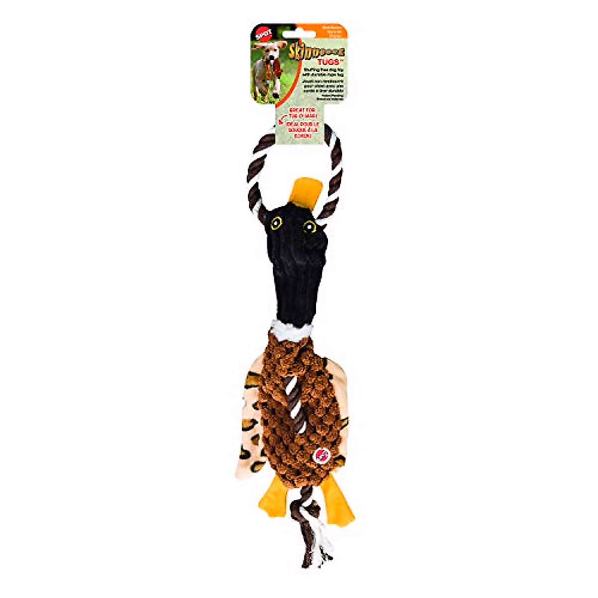 SPOT Ethical Pets 54182 Ducks Skinnies Tugs Dog Toy, 23", Assorted