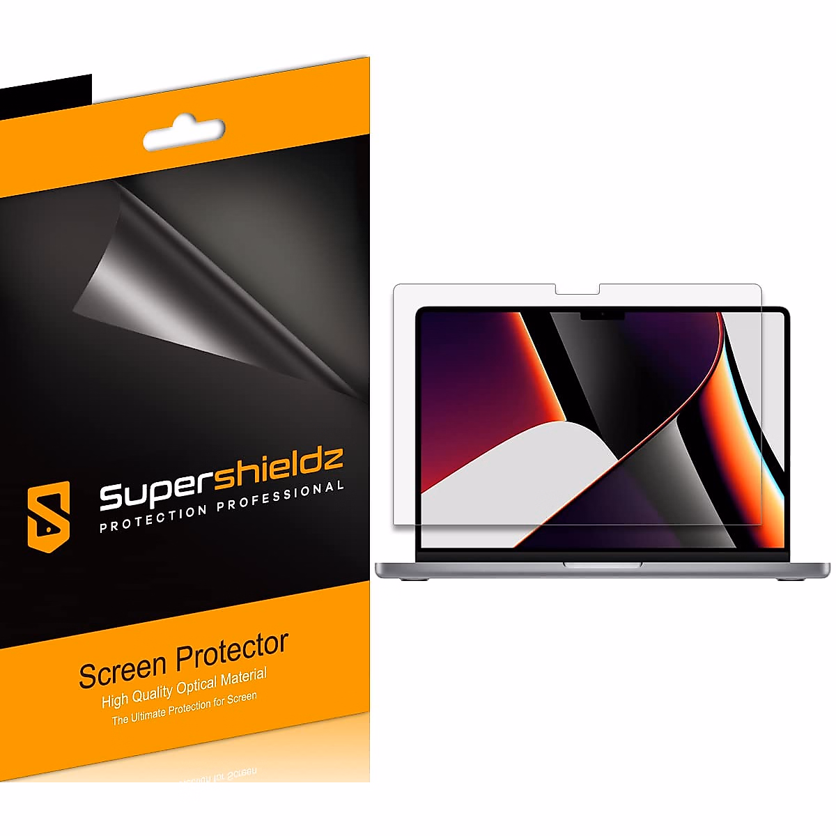 Supershieldz (3 Pack) Designed for MacBook Pro 14 inch (M4, M3, M2, M1, Pro/Max) Screen Protector, High Definition Clear Shield (PET)