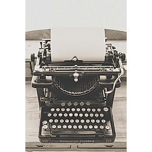 Vintage Typewriter Notebook: Black and White Vintage Typewriter Notebook (Journal, Composition Book) (6 x 9" Medium) (Objects 'n Things)