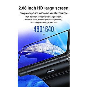 4G Smart Watch Phone, Android 9.0 MTK6761 Quad Core 4GB+64GB Smartwatch 2.88" Large Screen Men Watch 2300mAh 5.0MP+13.0MP Dual Camera Face Unlock IP67 Waterproof Fitness Activity Tracker (Black)