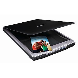 Epson Perfection V19 Color Photo & Document Scanner with scan-to-cloud & 4800 dpi optical resolution , Black
