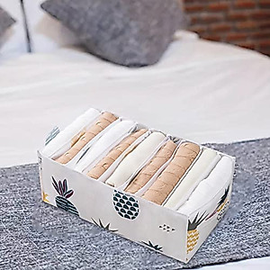 HEYBEC wardrobe storage organizers, Foldable Storage Box, Fabric Wardrobe Storage Organizer, Large Dresser Drawer Organizer, Wardrobe Clothes Organizer for Shirts, Ties, Socks, Bras, Underwear