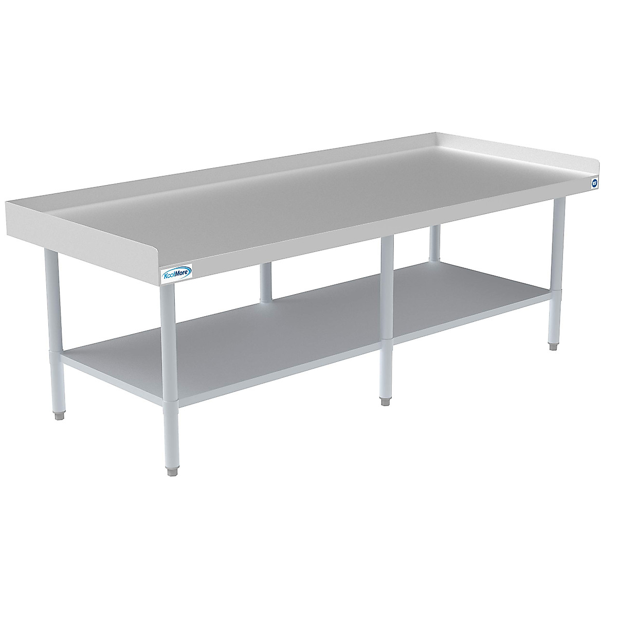 KoolMore 16 Gauge Stainless Steel Commercial Equipment Stand - 30" X 72" Heavy Duty Griddle Stand with Undershelf