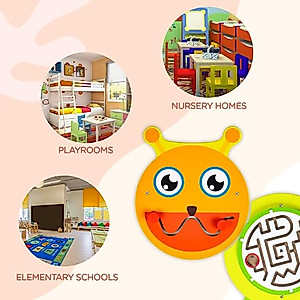 Monläurd® Caterpillar Montessori Busy Board,Sensory Board,Educational Toys,Activity Cube,Wall Toys,Daycare Furniture,Playroom Furniture,Interactive Toys,Wooden Toys,Learning Toys,Boys and Girls 6 M+