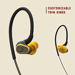 Elgin Rumble Bluetooth Earplug Earbuds, 27 dB Noise Reduction Wireless Headphones with Noise Cancelling Mic, 20 Hour Battery Life, IP67 Waterproof, OSHA Compliant Hearing Protection for Work
