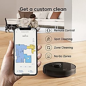Dreametech L10 Pro Robot Vacuum Cleaner with Dual-Line LiDAR Navigation, 3D Obstacle Avoidance, 4000Pa Suction Multi-Level Mapping, Compatible with Alexa/App, Ideal for Pet Hair, Carpet, Hard Floors