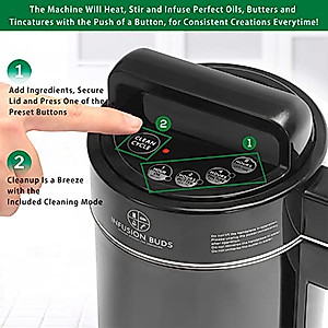 Infusion Buds Butter Infuser Machine- 2023 Herbal Butter Maker Machine | Herbal Butter & Oil Infuser Machine. Butter Machine | Includes Decarb Box And Tons Of Accessories