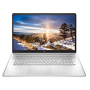 HP 2023 Newest 17.3" FHD Laptop, Intel Core i5-1235U (Up to 4.4GHz, 10 cores), Intel Iris Xe Graphics, 16GB RAM, 512GB PCIe SSD, Bluetooth, Windows 11 Home, Silver + 3in1 Accessories