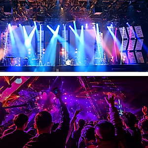 BETOPPER Stage Lights, 36x3W LED Wash Lights RGBW, DMX/Sound Activated DJ Lights, Moving Head Lights for DJ Show, Bar, KTV, Disco, Party Lighting