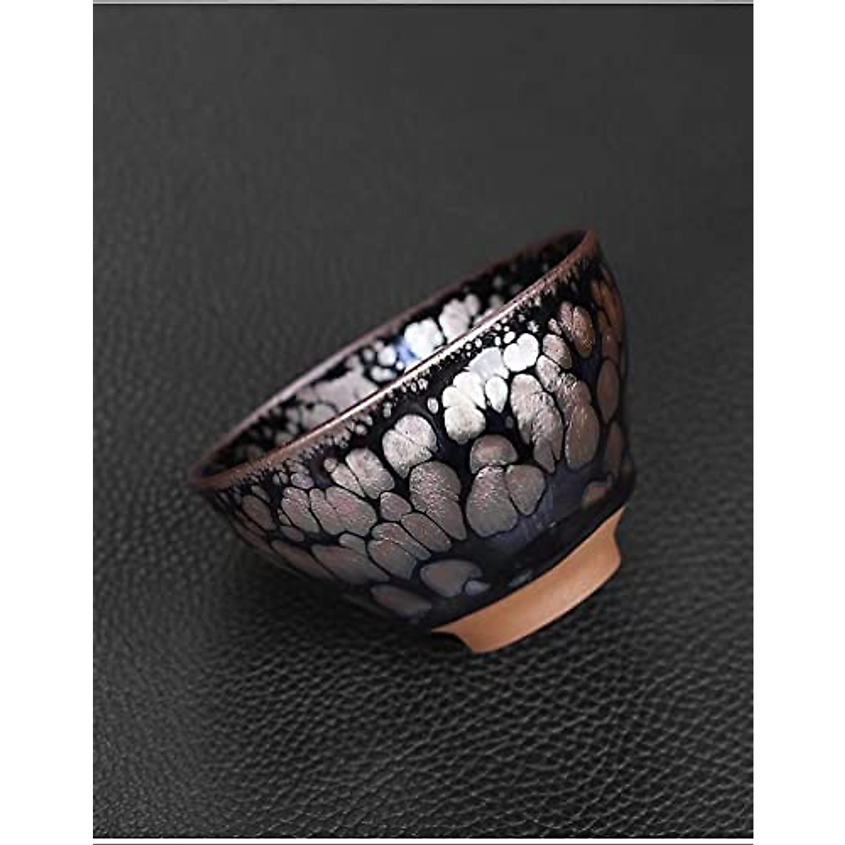 Ycc ice Ceramic Tea Cup, 4 OZ/120ml, Japanese Tenmoku/Jianzhan, Chinese Handmade Tea Cup, Asian Tea Cups, Asian Tea Cups No Handles