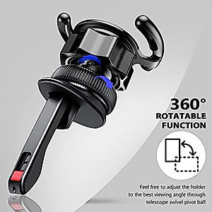 PKYAA Socket Grip Car Phone Holder, Modern Design Fits Most Air Vent, Adjustable Air Vent Stand Car Phone Mount for GPS Navigation, 360° Rotating Head, Perfect for Expanding Stand and Grip Users