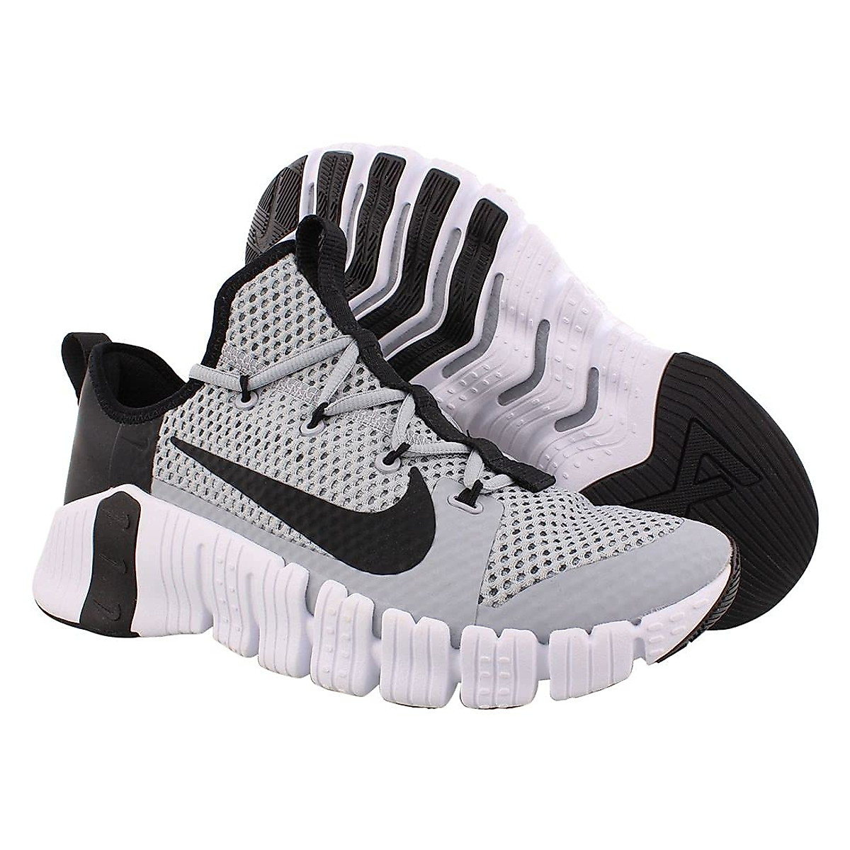 Nike Free Metcon 3 Unisex Shoes Size 13, Color: Wolf Grey/Black/White