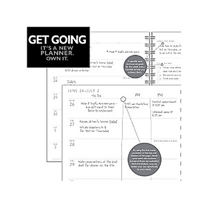 2023-2024 AT-A-GLANCE® Elevation 13-Month Academic Weekly/Monthly Planner, 5-1/2" x 8-1/2", Black, July 2023 to July 2024, 75101P05