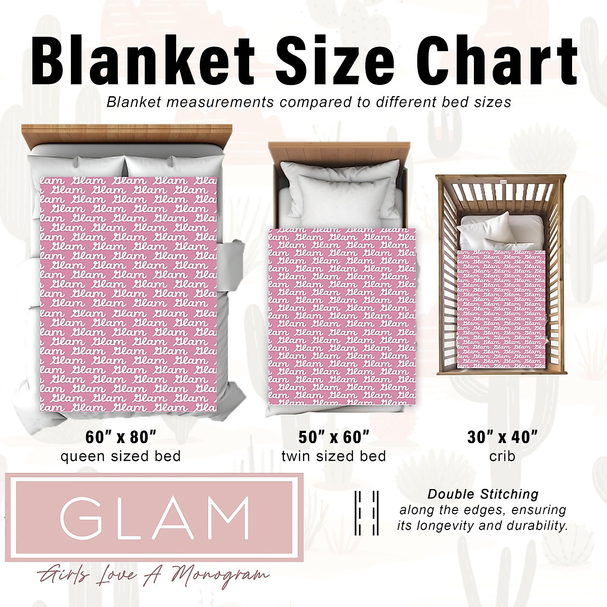 Personalized Custom Name Baby Blankets for Girls with Name - Baby Name Blanket - Personalized Baby Gift (Master Collection)