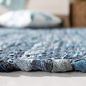 SAFAVIEH Montauk Collection 3' x 5' Blue MTK415L Handmade Area Rug