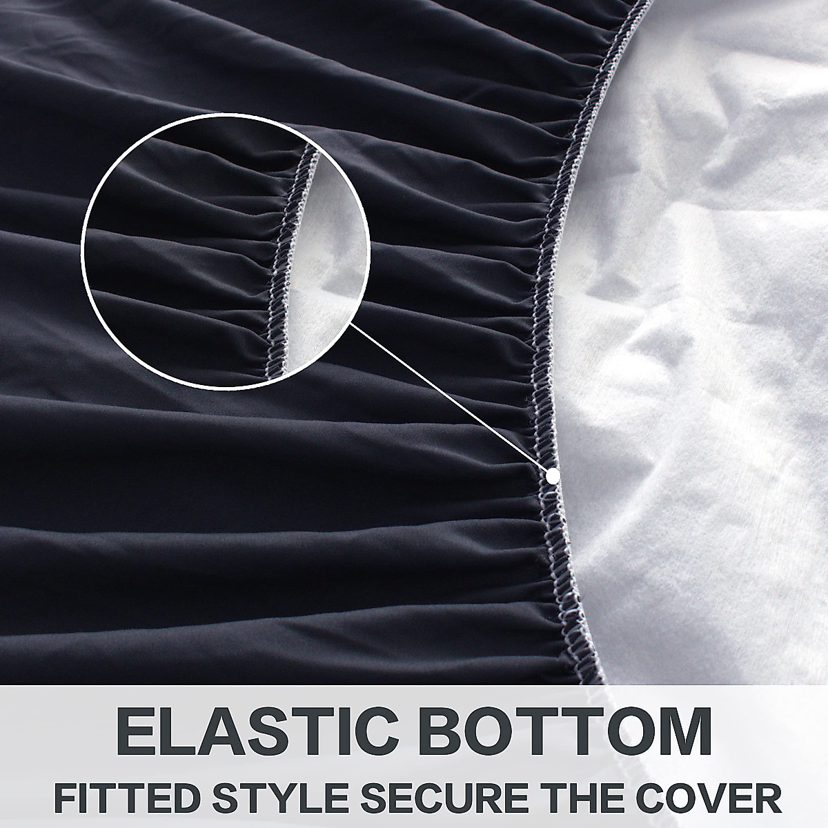 STAR'S TRIP King Quilted Mattress Pad Waterproof Fitted Pillow Top Mattress Cover, 8-21'' Deep Pocket Thick Soft Mattress Topper Alternative Filling (Grey)