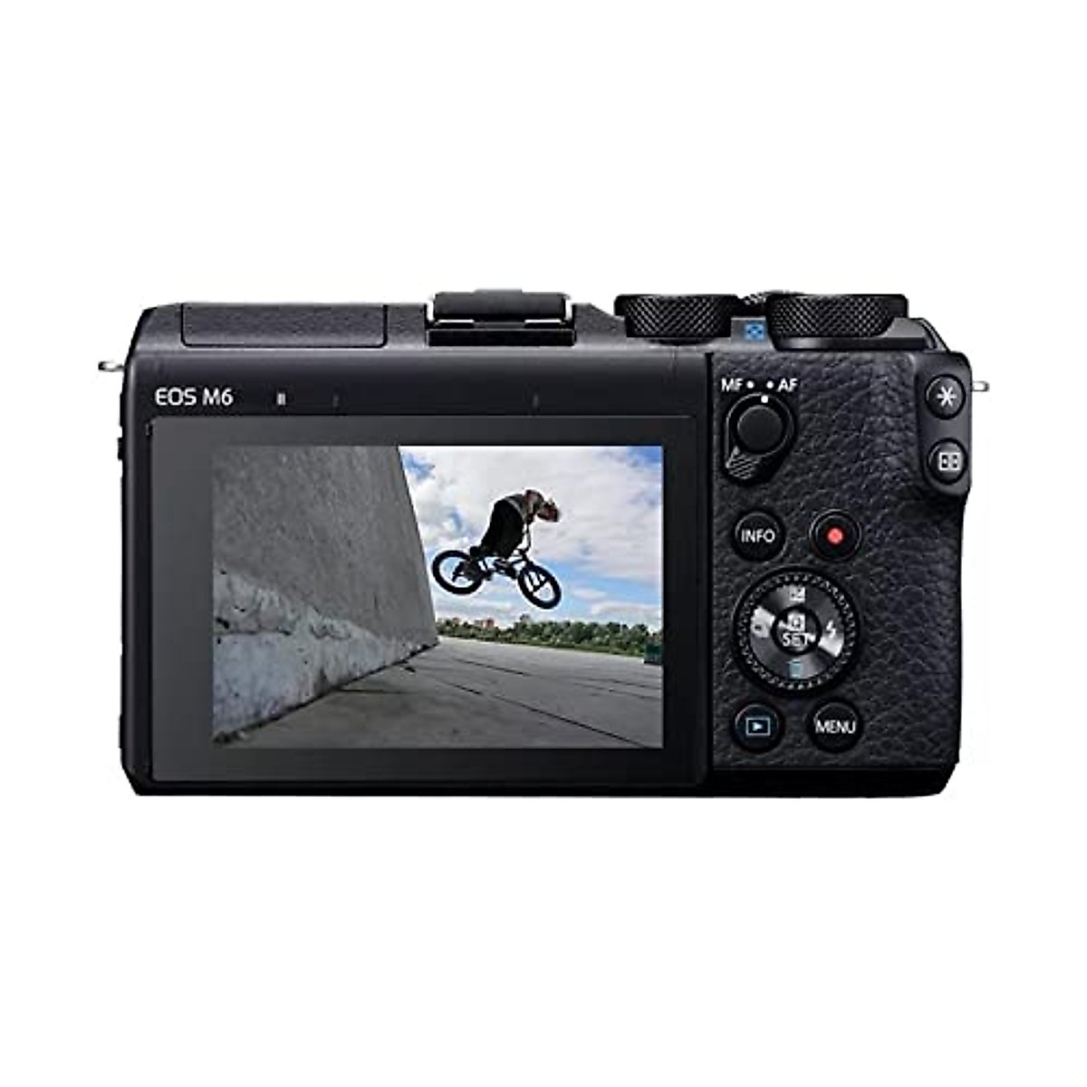 Camera EOS M6 II Mirrorless Camera Digital Camera with EF-M 15-45mm F/3.5 Lens Compact Camera Professional Photography Digital Camera (Color : Silver)