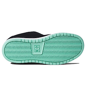 DC Womens Gaveler Casual Low Top Skate Shoes Sneakers Black/Green 8.5 B - Medium