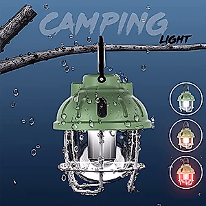 MAKIVI Camping Lantern,Tent Lights,Rechargeable IPX4 Waterproof Lights LED Light,3 Light Color 7 Light Modes Lanterns