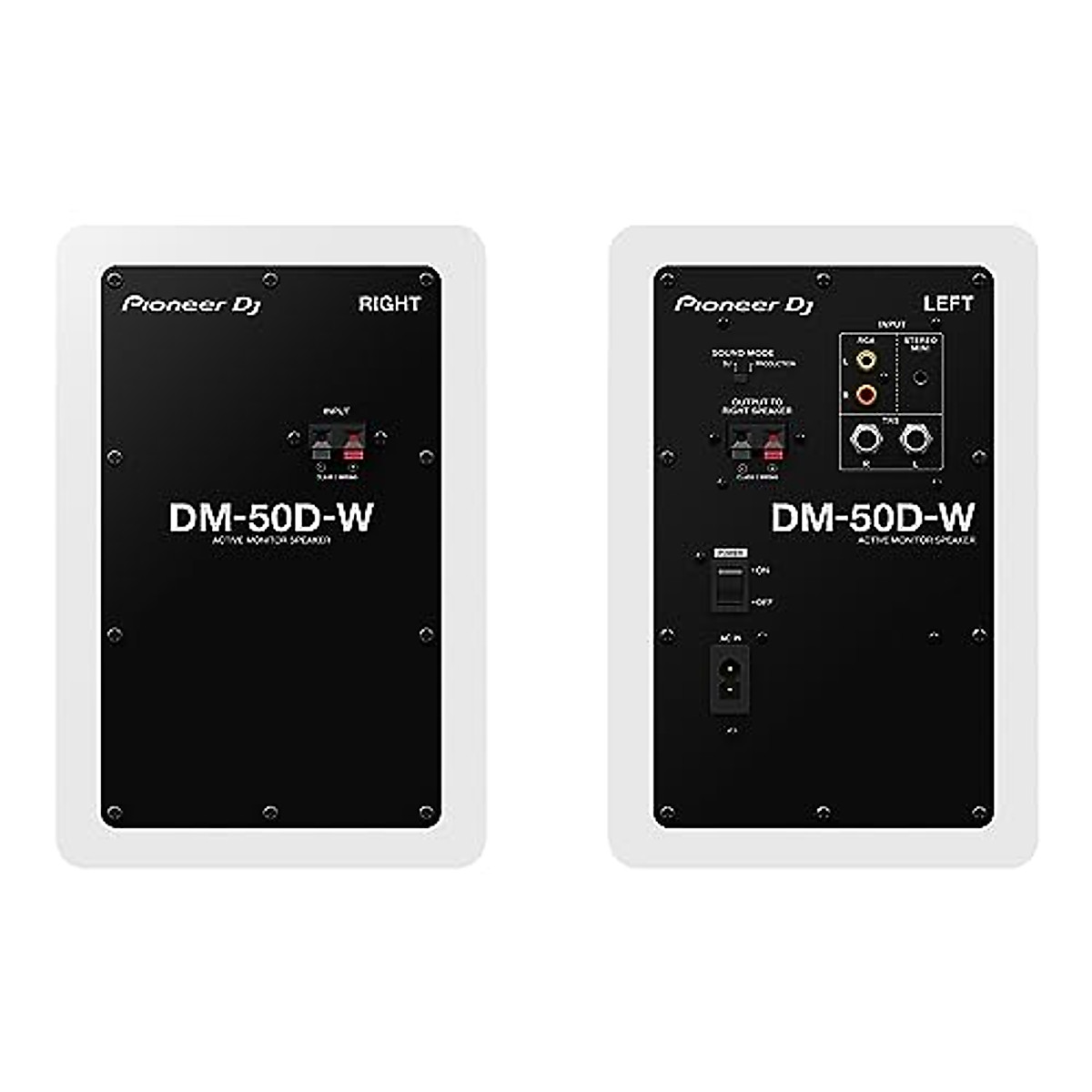 Pioneer DJ DM-50D 5-inch Active Monitor Speaker - White