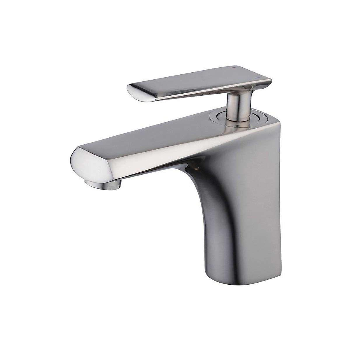 Mixer Tap Chrome All Copper Basin Mixer Faucet Modern Washbasin Tap Sink Hot Cold Water Tap Single Hole Kitchen Fuller Faucet Water Spout Lavatory Bath Sink Faucet with 2 Hose Deck Mounted
