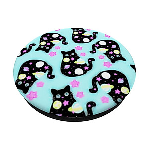 Baby Blue Space Cats Kawaii Planets Aesthetic Cute Trendy PopSockets Swappable PopGrip