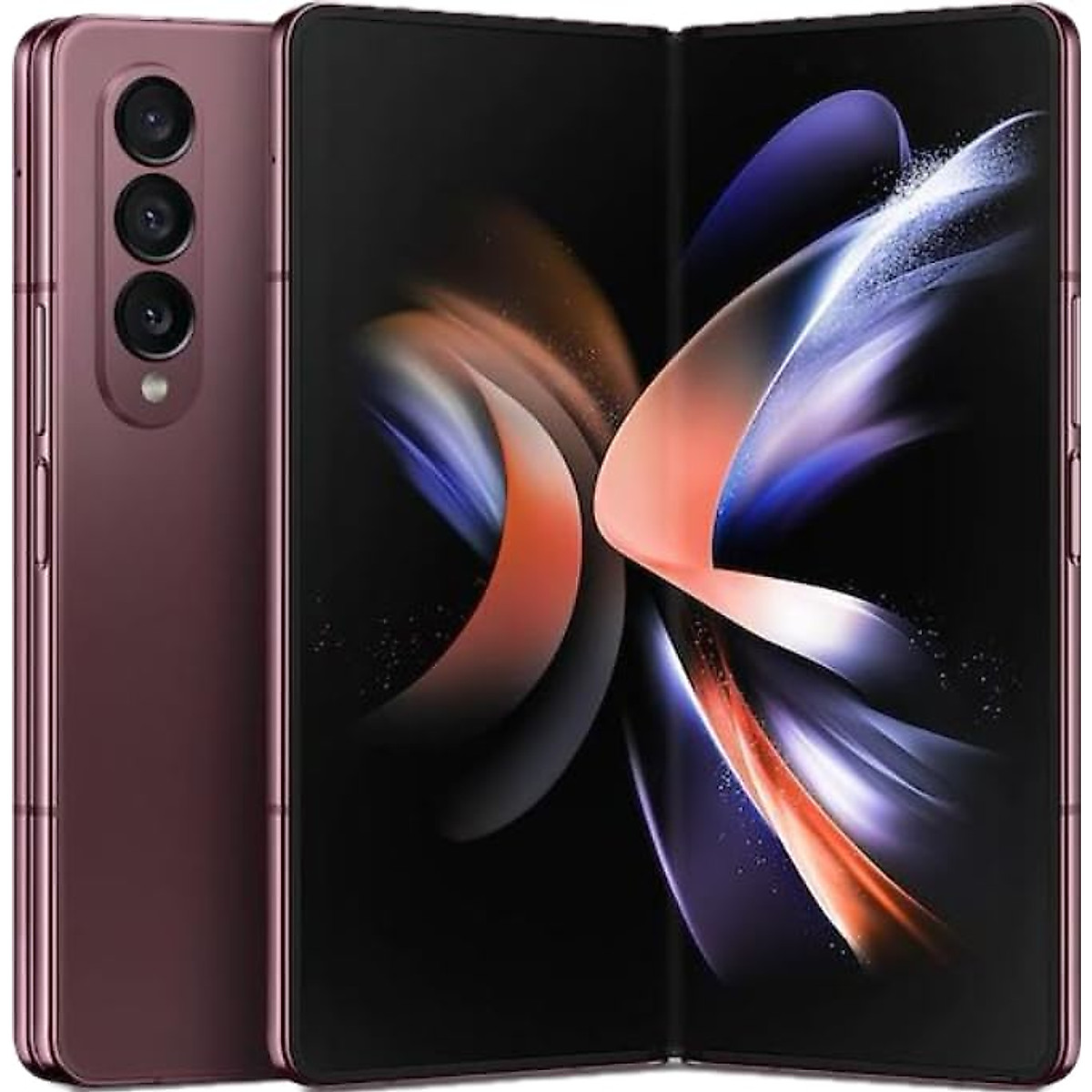 SAMSUNG Galaxy Z Fold 4 5G Cellphone • 256GB Storage • 12GB RAM Memory • 7.6" Foldable AMOLED Display • 50 MP Camera • GSM Factory Unlocked • Burgundy • International Version (SM-F936B/DS)