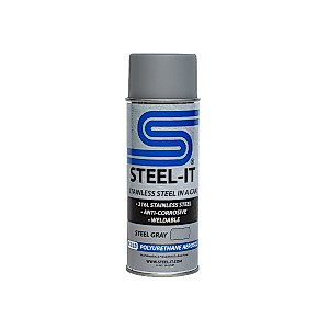 Steel-It 1002B Polyurethane Aerosol, Industrial Paint Coatings, Weldable, Easy to Apply - Steel Gray (1 Pack)