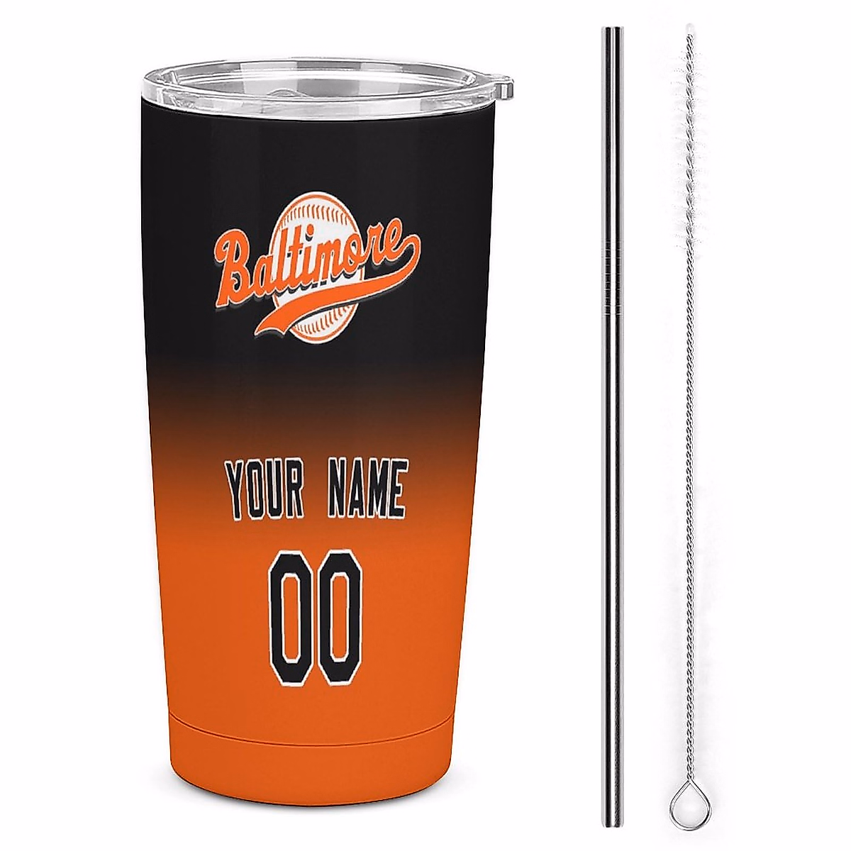 Custom Car Tumbler,Tumblers Stainless Steel 20.8oz,Personalized Baseball Cup,Sports Travel Coffee Mug,Customized Presents Gifts for Mother's Day Friends Fan Players Coach Lovers,Custom Number and Name