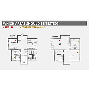 Radonova QuickScreen Home Radon Test Kit - Short Term Charcoal Radon Detector (2-4 Days) Reliable Accurate Readings - EPA Approved Radon Home Test - Lab Analysis Included - Unavailable in New Jersey
