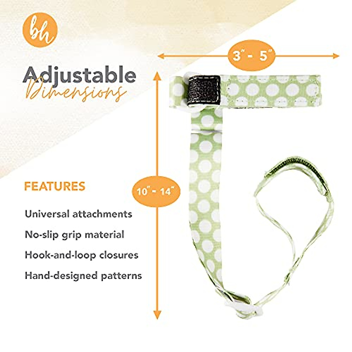 BooginHead SippiGrip Sippy Cup Strap & Baby Bottle Holder 3-Pack, Pink, Green, and Purple