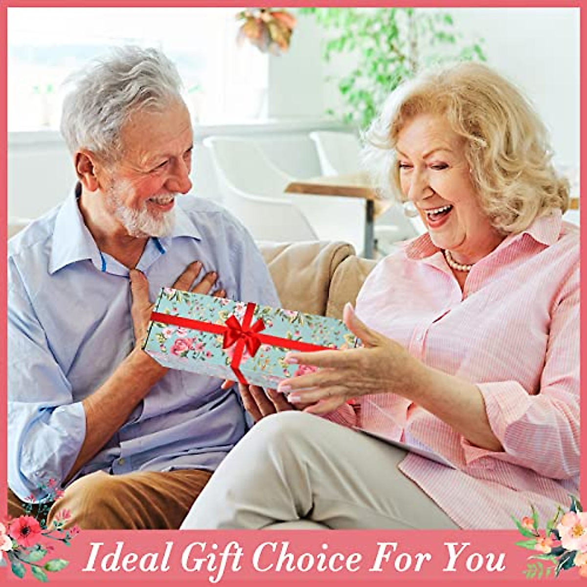 Garden Tools Set, Carsolt 4 Pcs Heavy Duty Floral Gardening Tools Kit with Non-Slip Rubber Handle, Special Gardening Gifts for Women Birthday Box (Green)