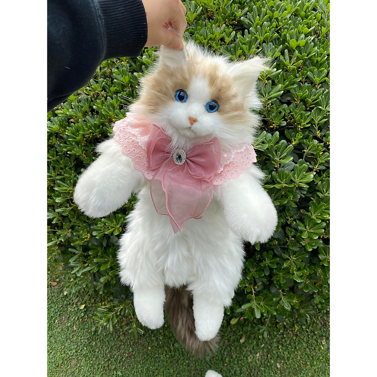 Chongker Stuffed Animals Backpack - Cute Cat plush Backpack, Handcrafted Realistic Cat Shaped Backpack for Women,Girls,Adults,Kids,Idea for Birthdays,Anniversaries,Ordinary days, Large Ragdoll Bag