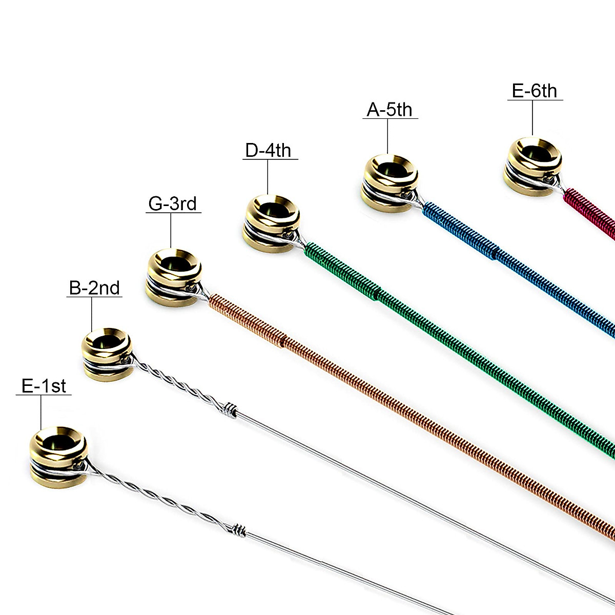 Anvin Acoustic Guitar Accessories Kit Guitar Strings Replacement Changing Tool Including Guitar Acoustic Strings, Picks, Capo, String Winder, Bridge Pins, Picks for Guitar Players Beginners (48 Pcs)