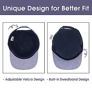 Sarfel Grey Dinosaur Toddler Hat for Girls/Boys, UPF 50+ Sun Protection, Adjustable Baseball Cap, Ages 2-4 Years