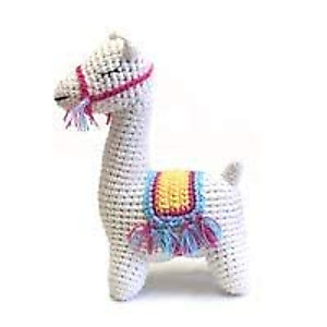 Cheengoo Organic Hand Crocheted Rattle - Llama
