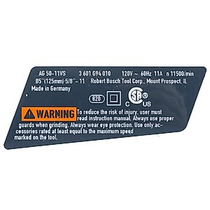 Bosch Parts 1601106069 Nameplate