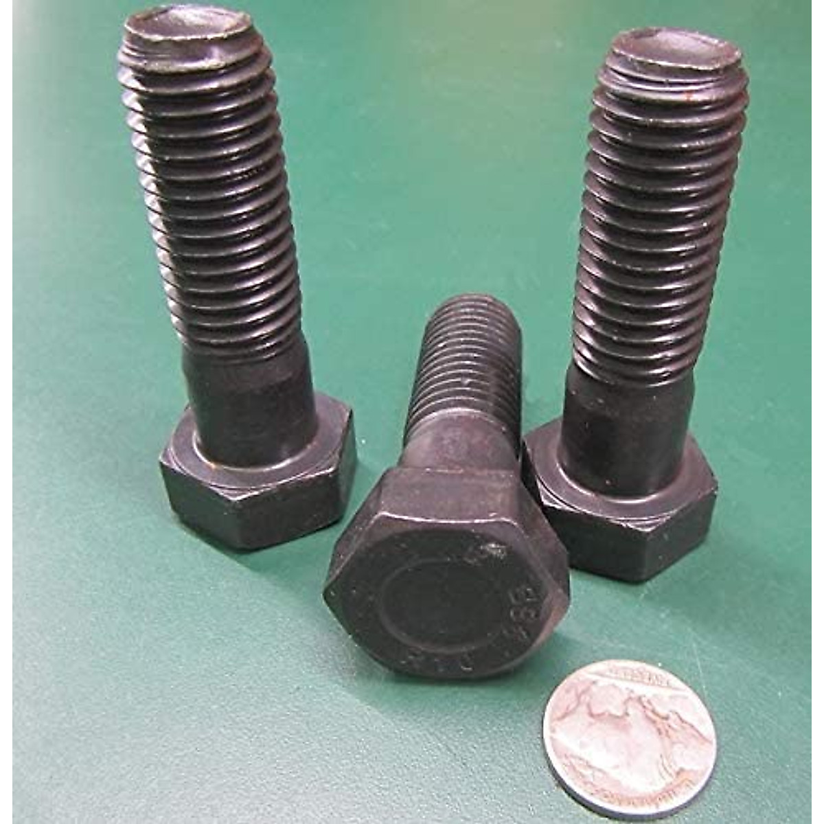 Generic Class 10.9 Steel Hex Bolts M18 x 2.5 mm x 60 mm Long PT 5 pcs, Bolt-1699-21-11, Black