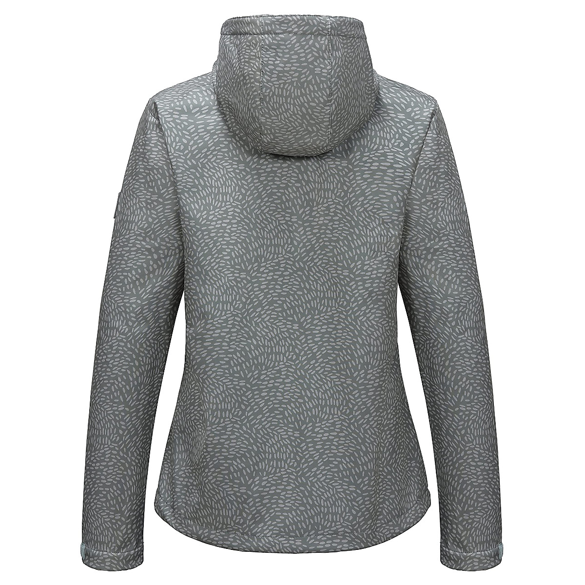 Little Donkey Andy Women's Softshell Jacket Hooded Windproof Fleece Lined Jackets, Water Repellent and Lightweight Khaki Floral XL